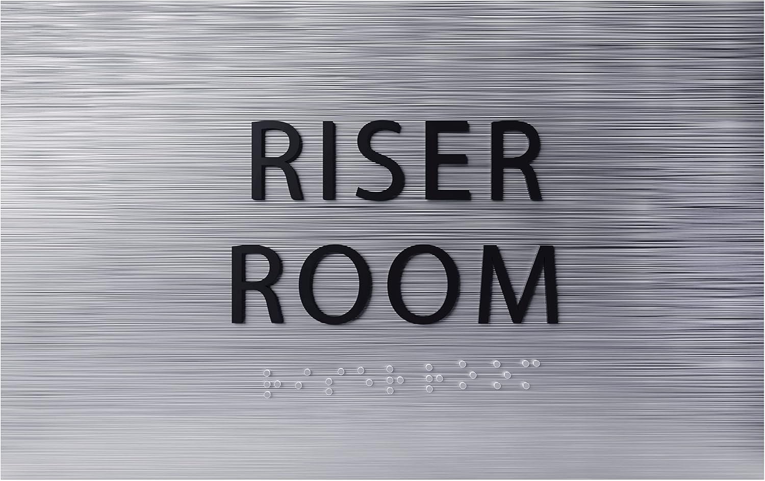 ADA CENTRAL SIGNS - 6" X4" Riser Room Sign - ADA Compliant Tactile ...