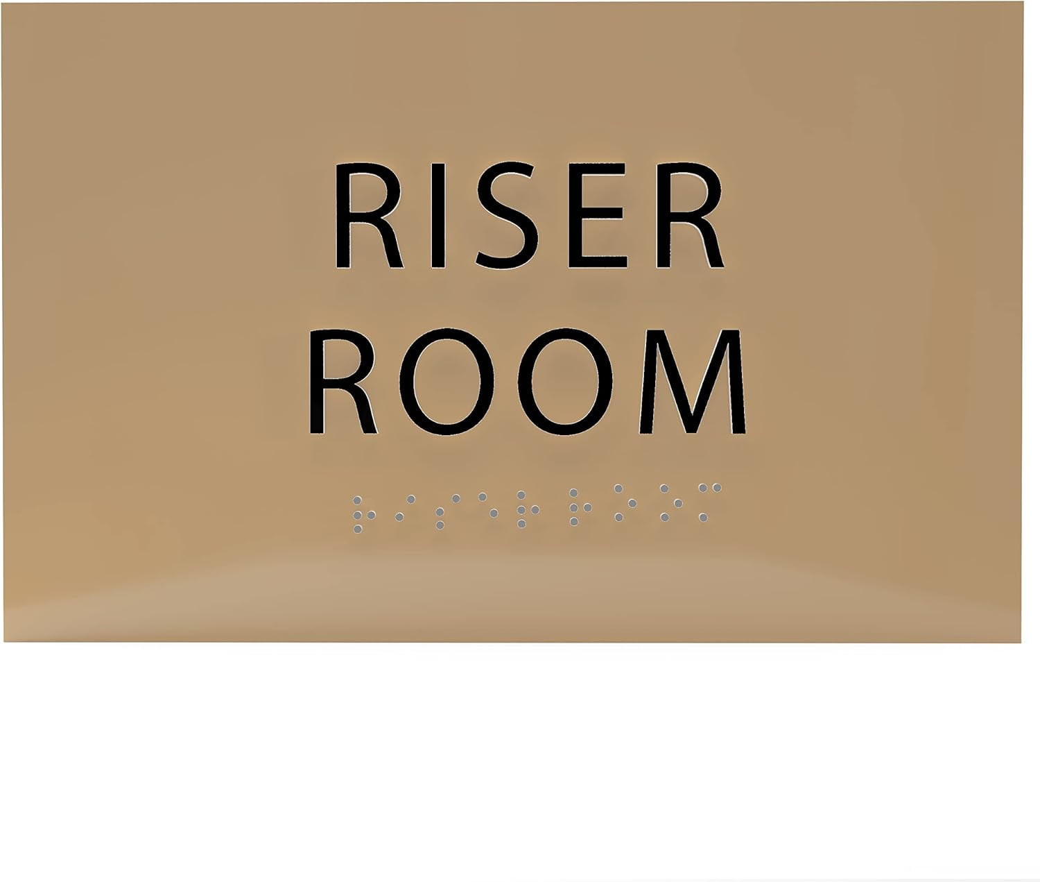 ADA CENTRAL SIGNS - 6" X4" Riser Room Sign - ADA Compliant Tactile ...