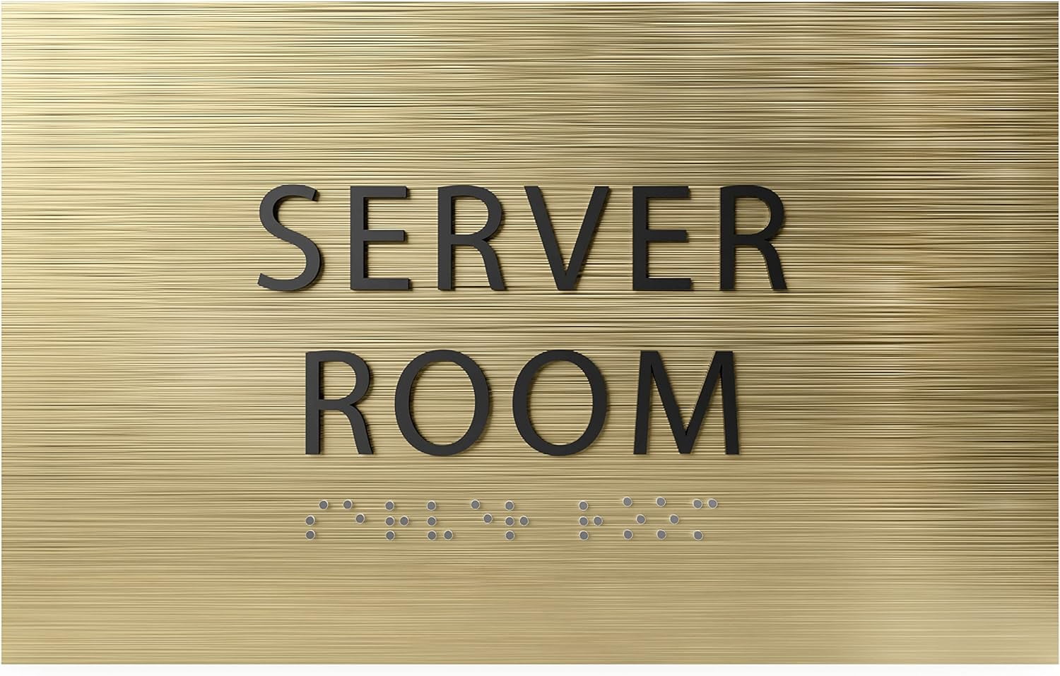 ADA CENTRAL SIGNS - 6" X4" Server Room Sign - ADA Compliant Tactile ...