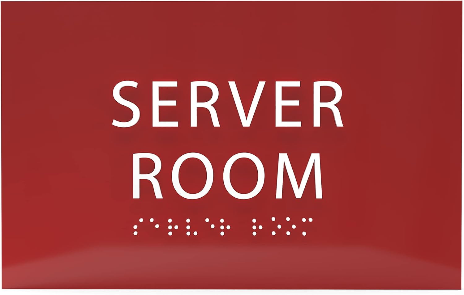 ADA CENTRAL SIGNS - 6" X4" Server Room Sign - ADA Compliant Tactile ...