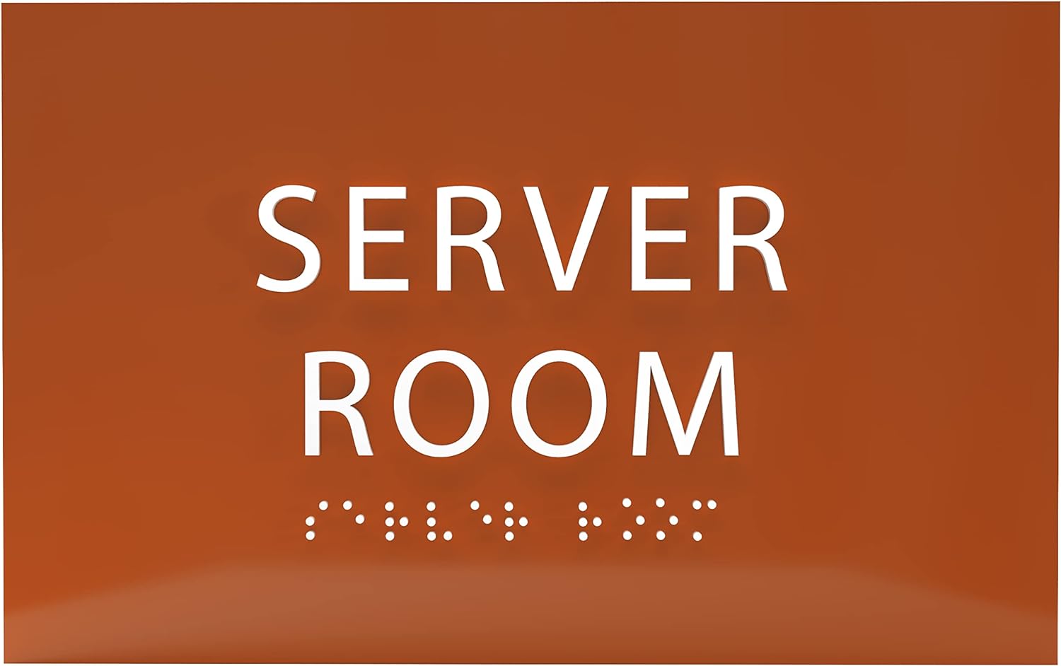 ADA CENTRAL SIGNS - 6" X4" Server Room Sign - ADA Compliant Tactile ...