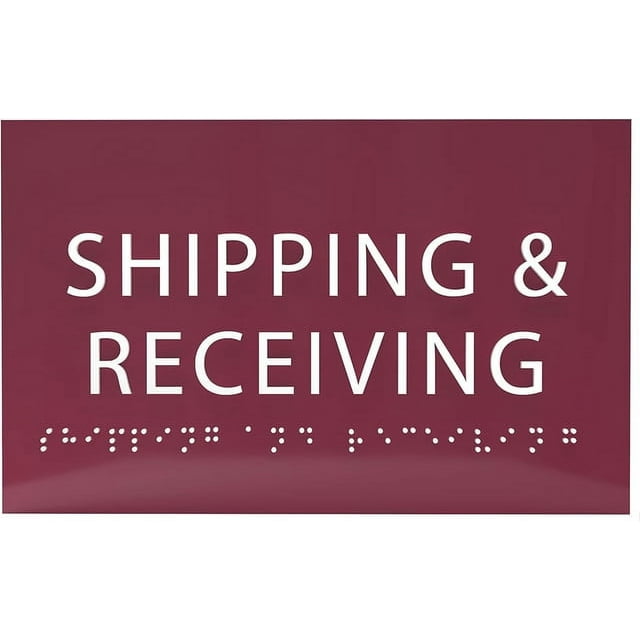 ADA CENTRAL SIGNS - 6" X4" Shipping and Receiving Sign - ADA Compliant ...