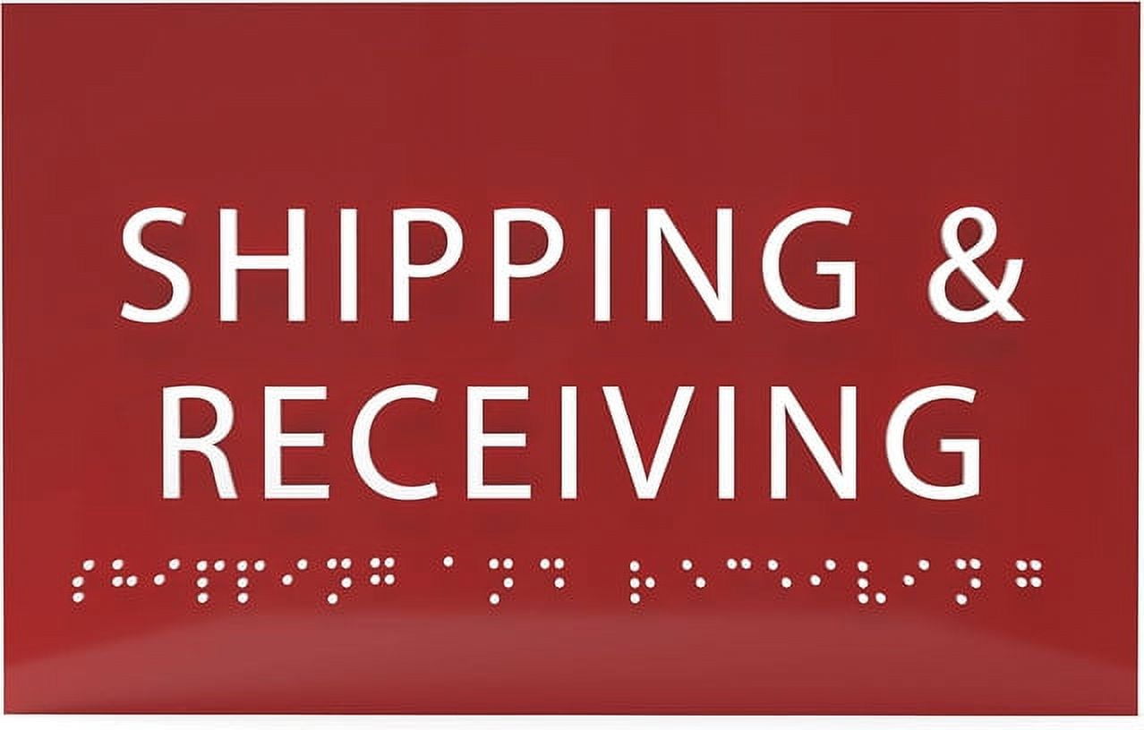 ADA CENTRAL SIGNS - 6" X4" Shipping and Receiving Sign - ADA Compliant ...