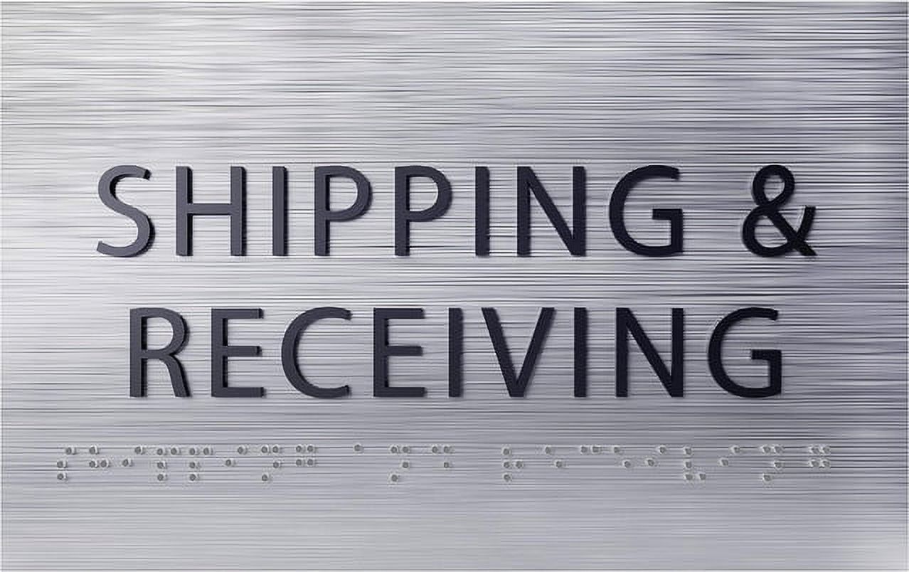 ADA CENTRAL SIGNS - 6" X4" Shipping and Receiving Sign - ADA Compliant ...