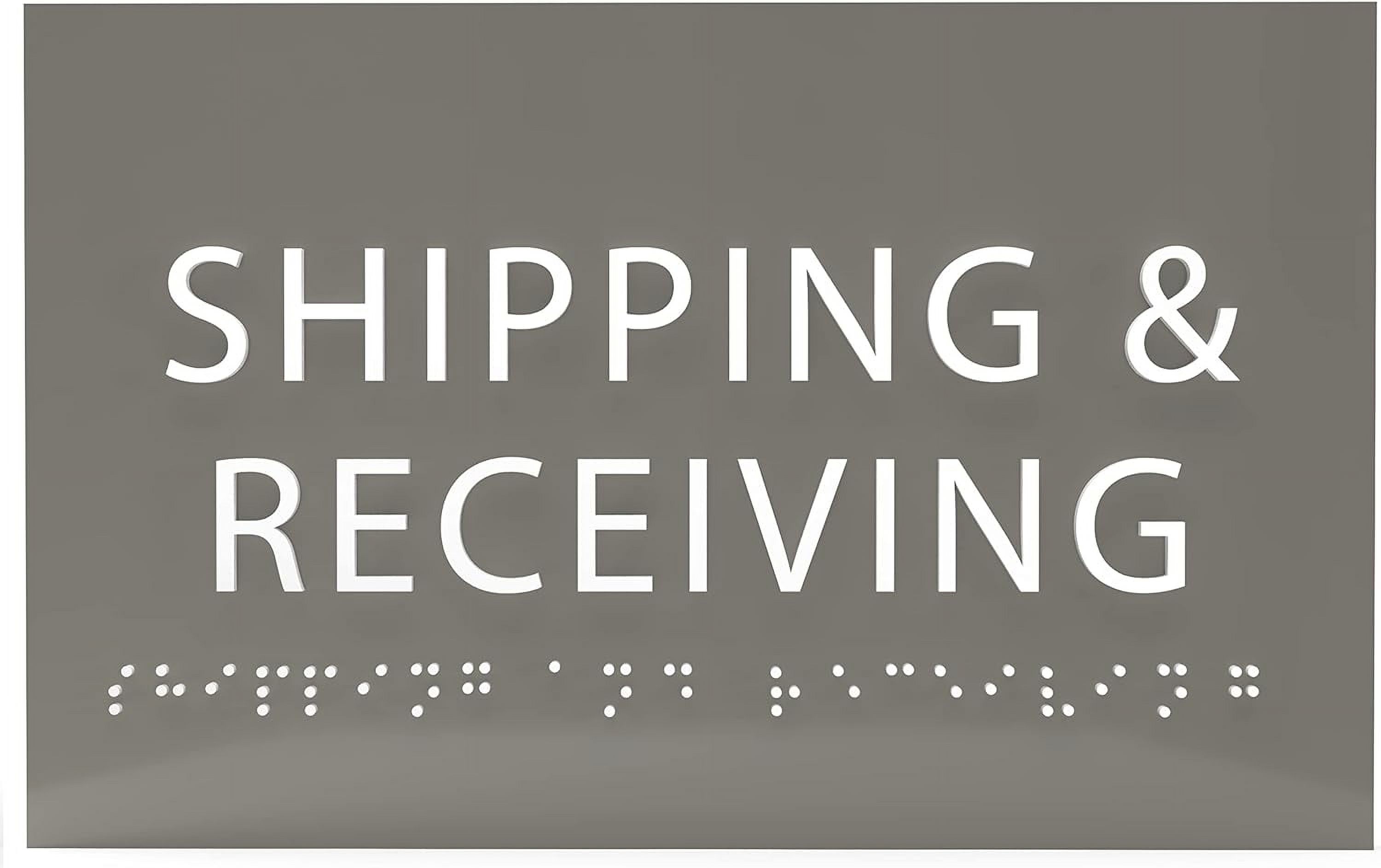 ADA CENTRAL SIGNS - 6" X4" Shipping and Receiving Sign - ADA Compliant ...