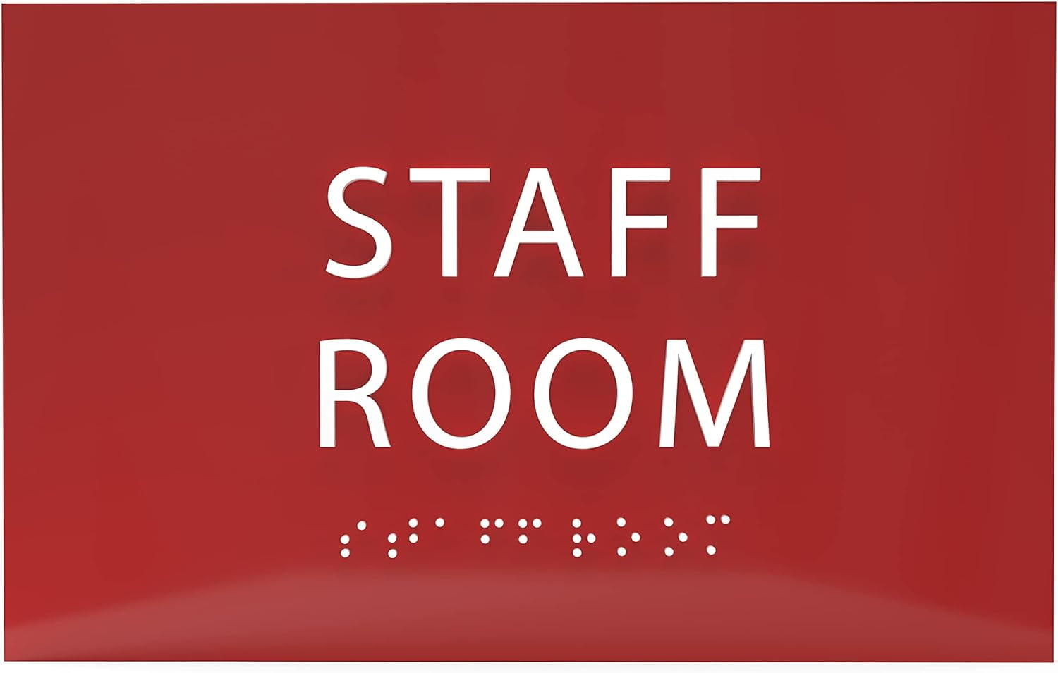 ADA CENTRAL SIGNS - 6" X4" Staff Room Sign - ADA Compliant Tactile ...