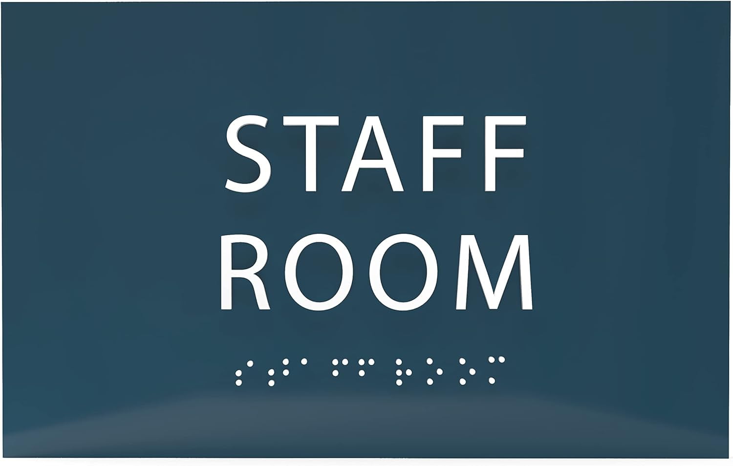 ADA CENTRAL SIGNS - 6" X4" Staff Room Sign - ADA Compliant Tactile ...