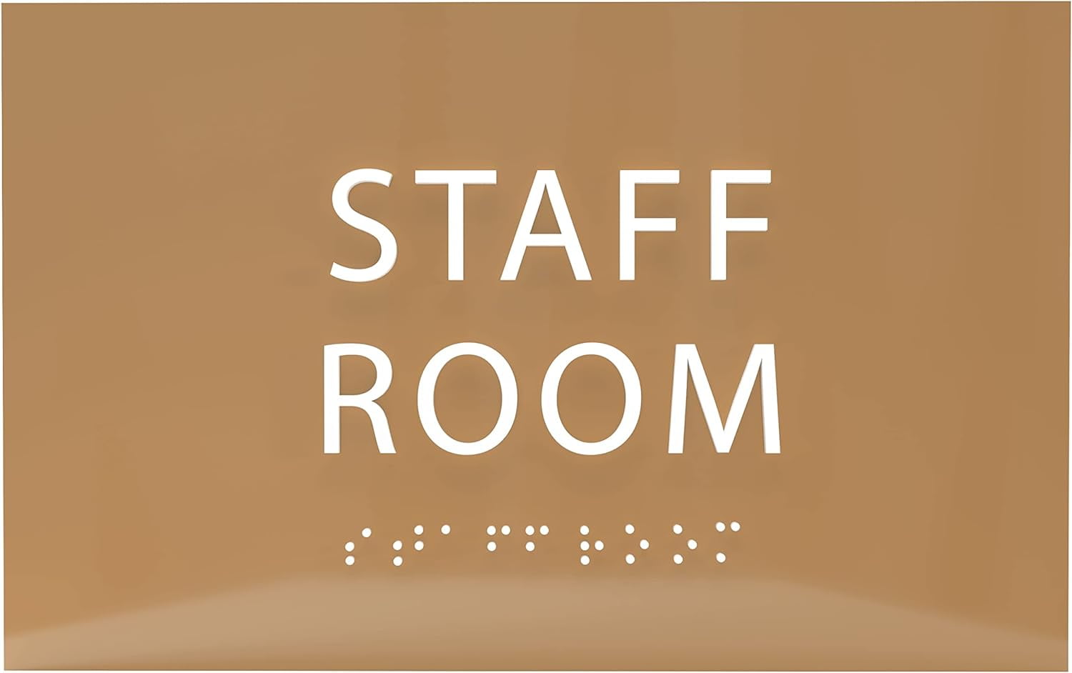 ADA CENTRAL SIGNS - 6" X4" Staff Room Sign - ADA Compliant Tactile ...