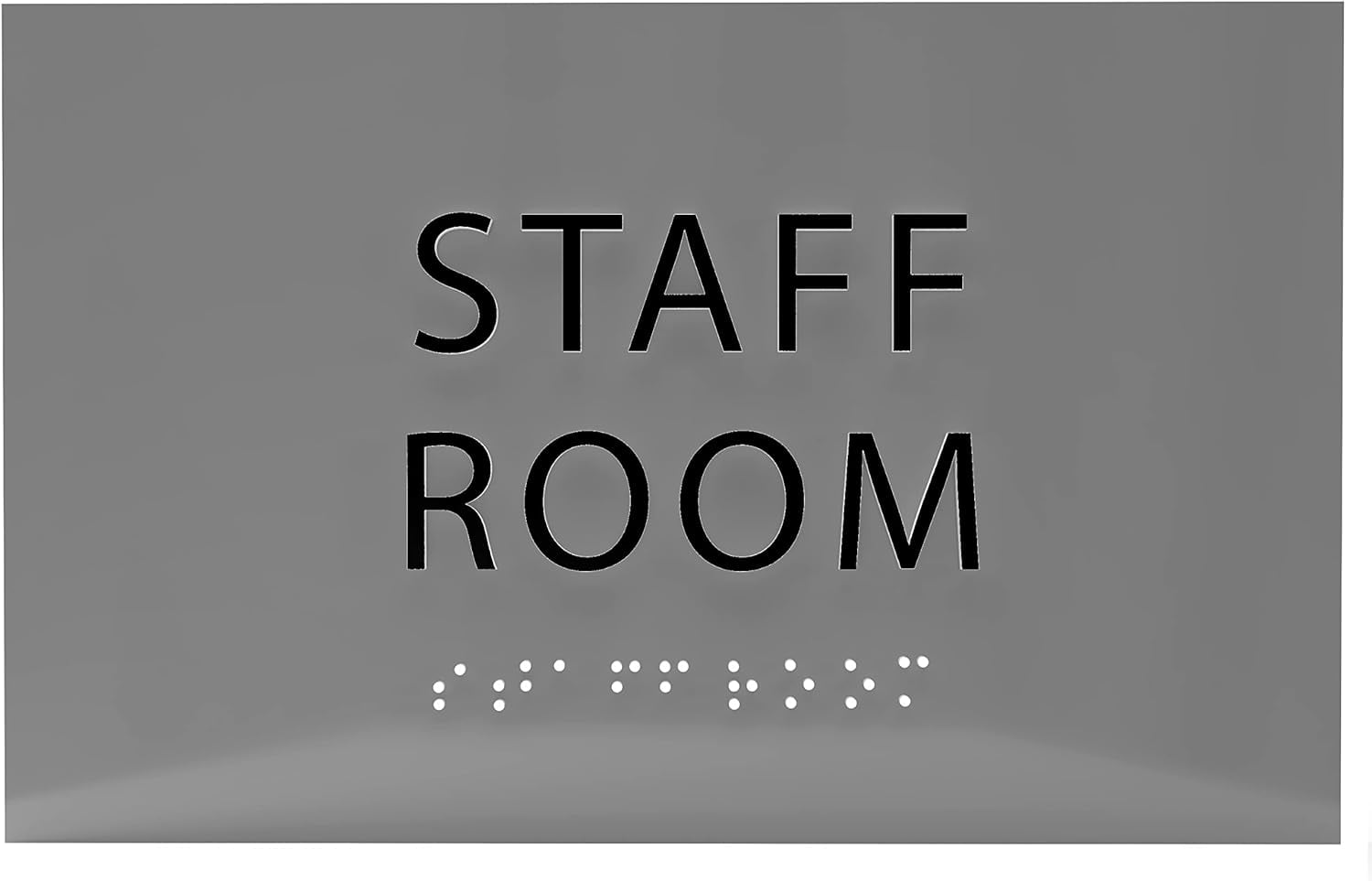 ADA CENTRAL SIGNS - 6" X4" Staff Room Sign - ADA Compliant Tactile ...