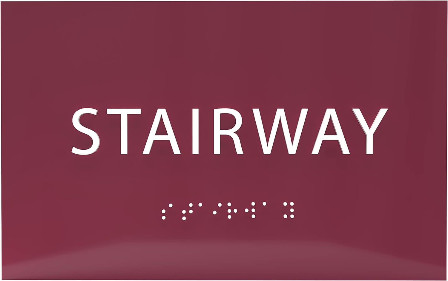 ADA CENTRAL SIGNS - 6" X4" Stairway Sign - ADA Compliant Tactile ...