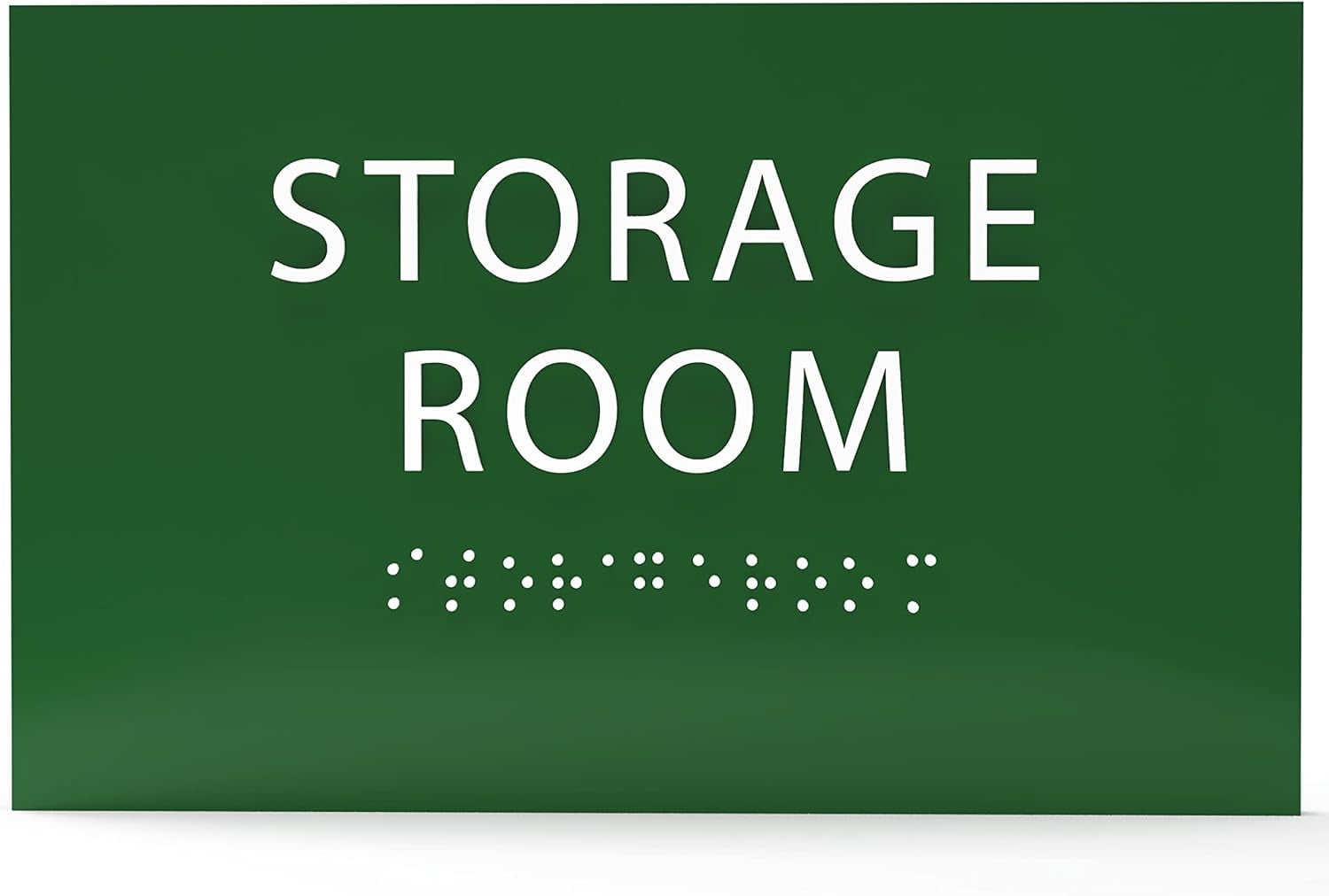 ADA CENTRAL SIGNS - 6" X4" Storage Room Sign - Tactile Graphics Grade 2 ...