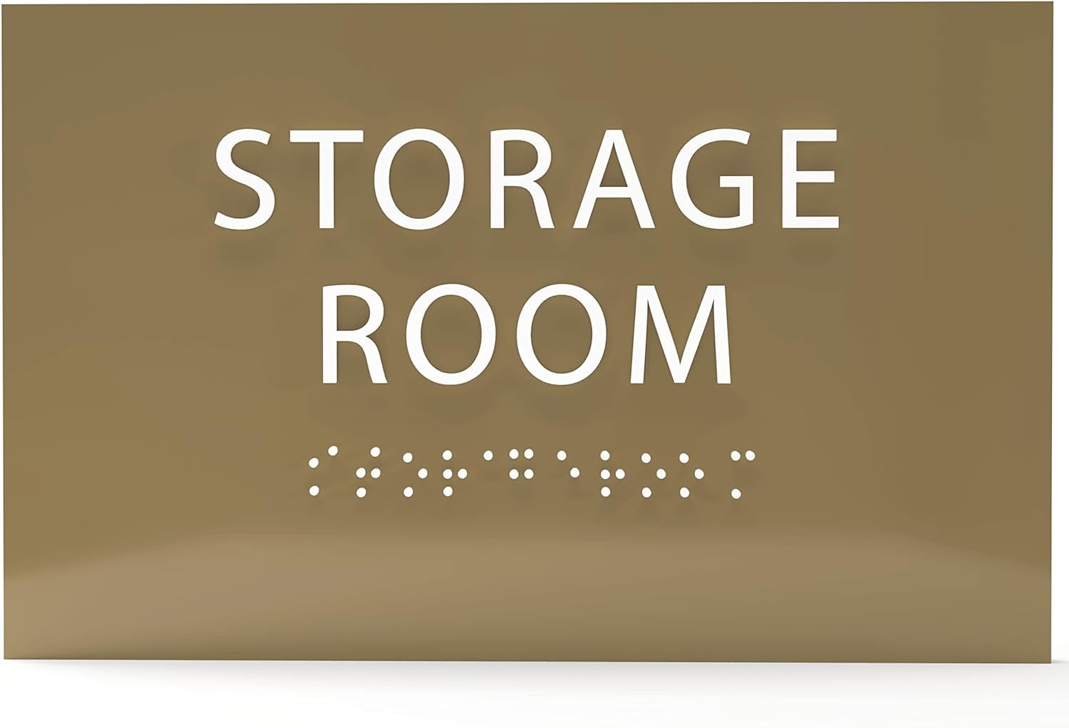 ADA CENTRAL SIGNS - 6" X4" Storage Room Sign - Tactile Graphics Grade 2 ...