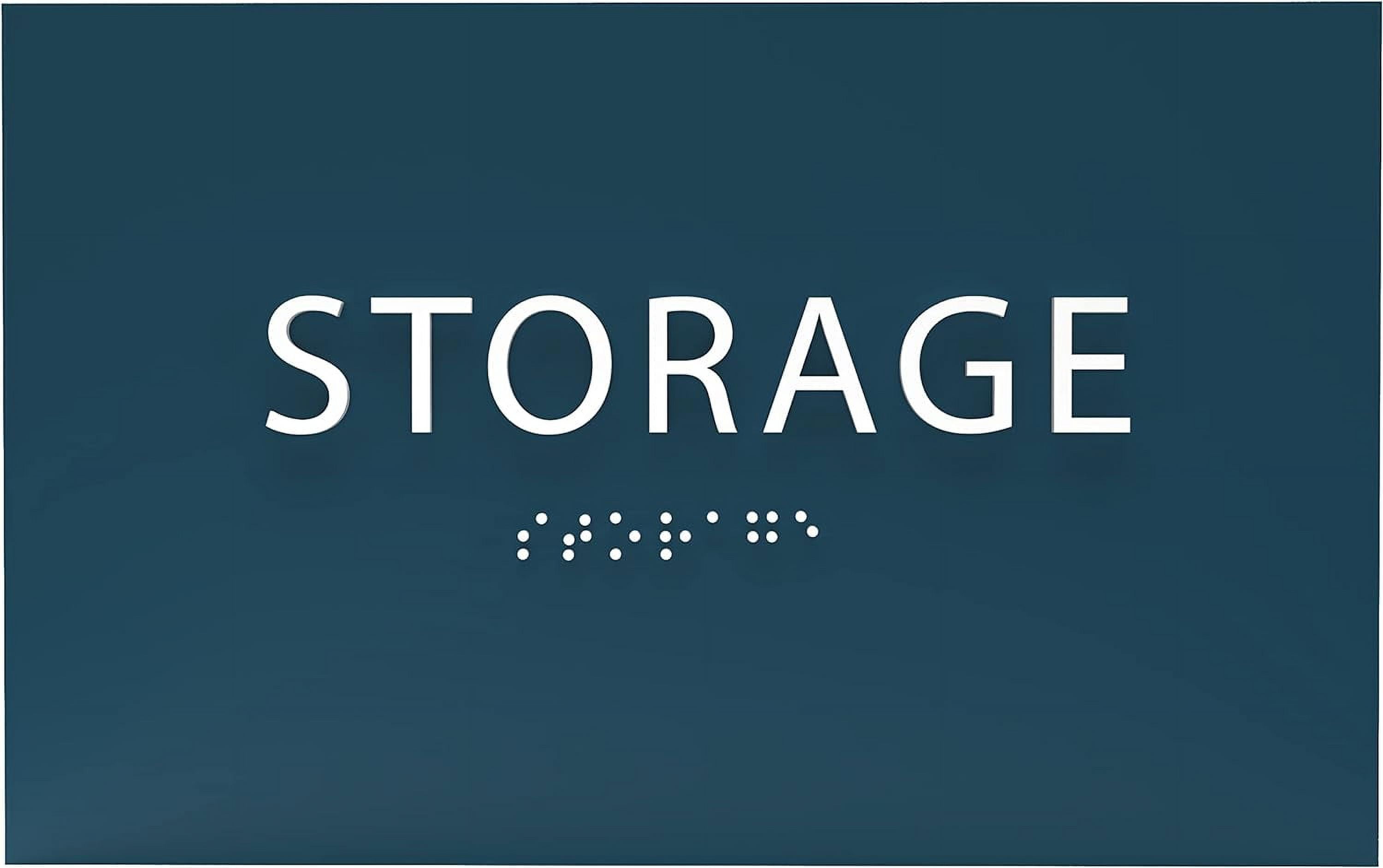 ADA CENTRAL SIGNS - 6" X4" Storage Sign –Tactile Graphics Grade 2 ...