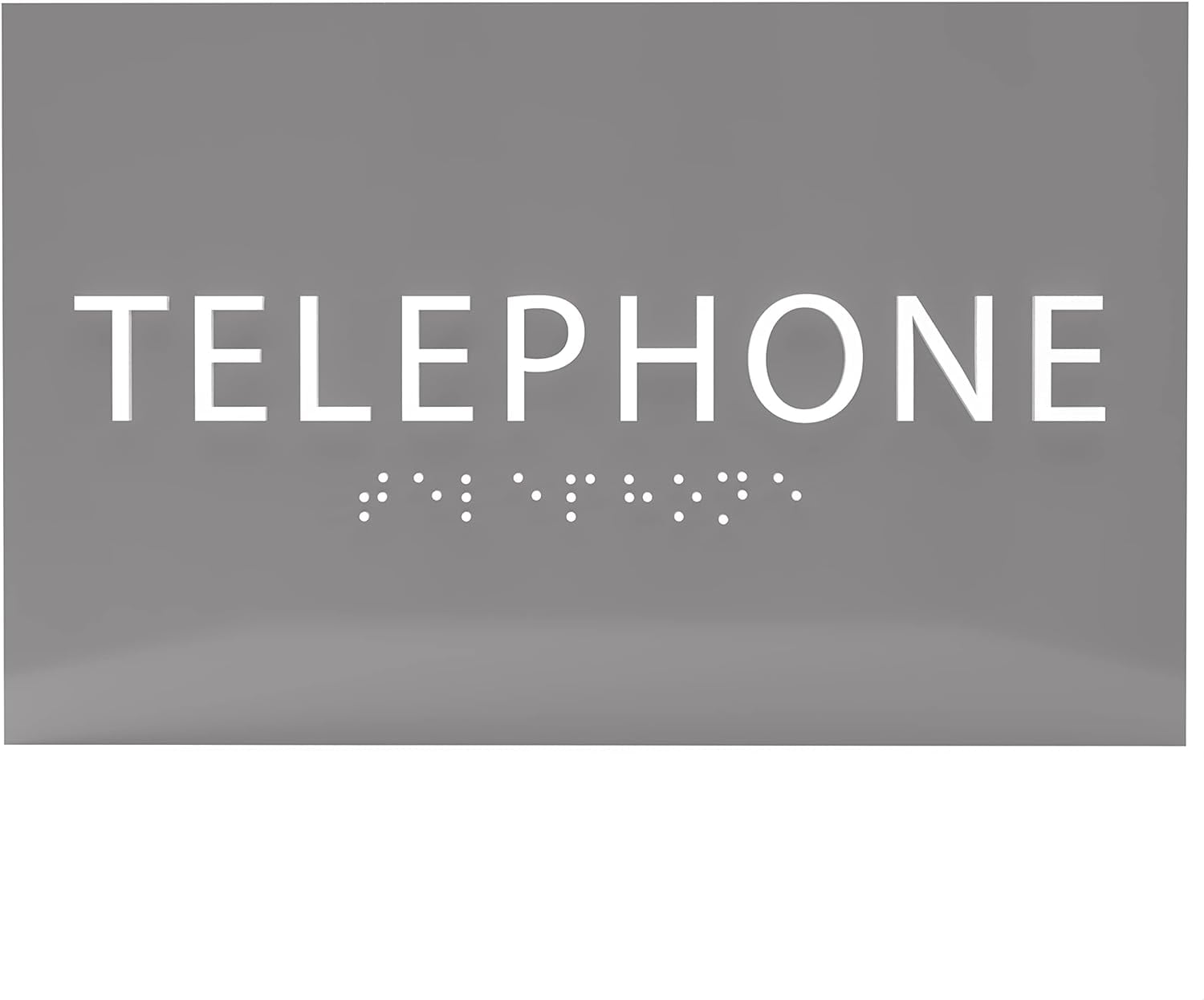 ADA CENTRAL SIGNS - 6" X4" Telephone Sign - ADA Compliant Tactile ...