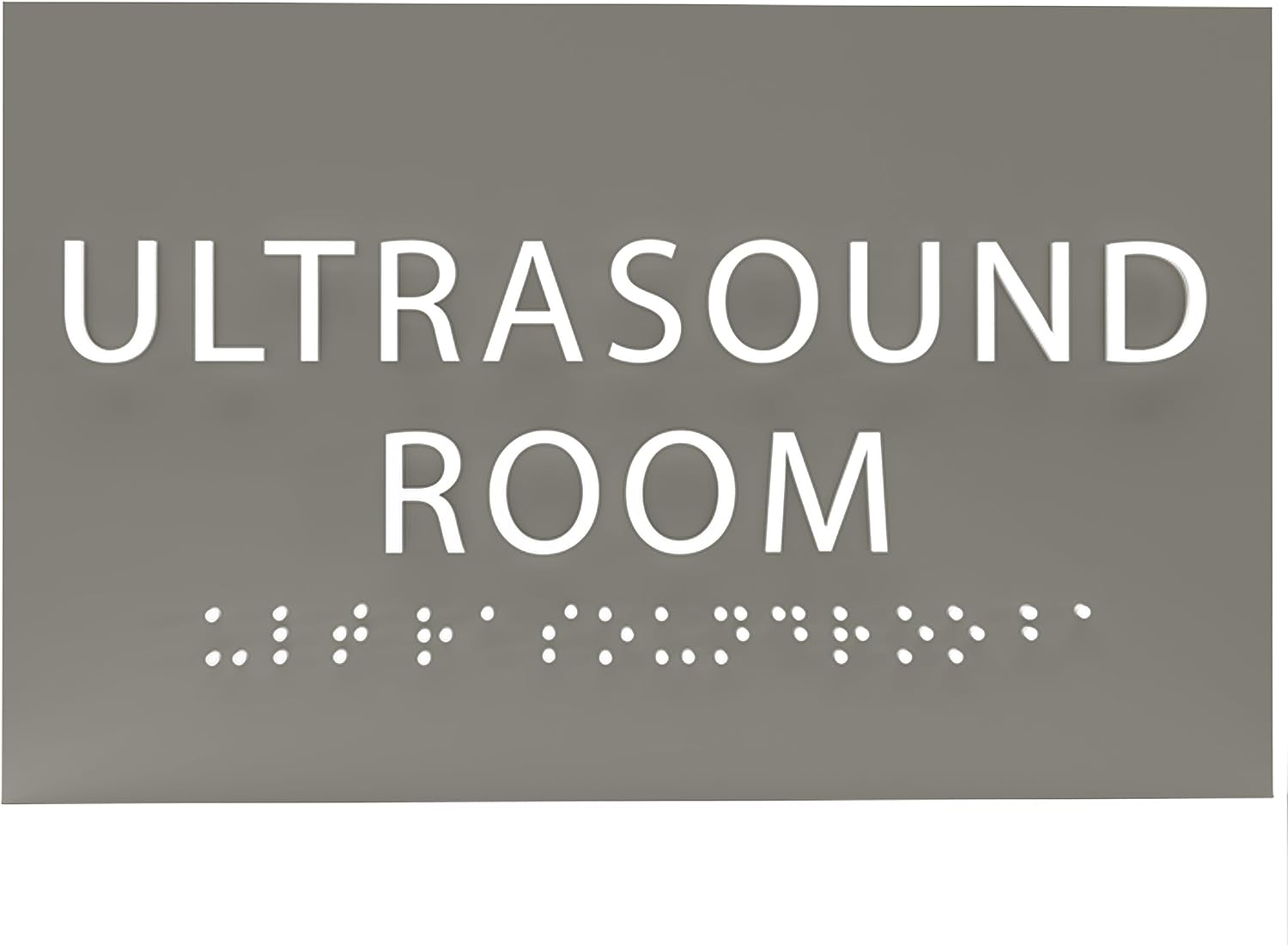 ADA CENTRAL SIGNS - 6" X4" Ultrasound Room Sign - Tactile Graphics ...