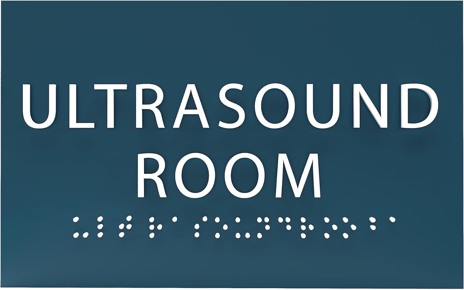 ADA CENTRAL SIGNS - 6" X4" Ultrasound Room Sign - Tactile Graphics ...