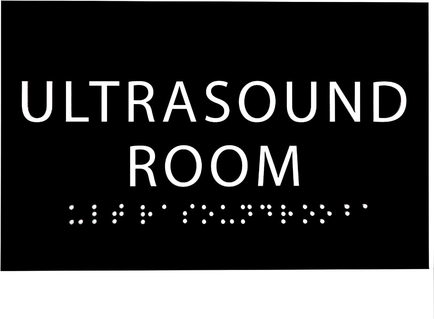 ADA CENTRAL SIGNS - 6" X4" Ultrasound Room Sign - Tactile Graphics ...