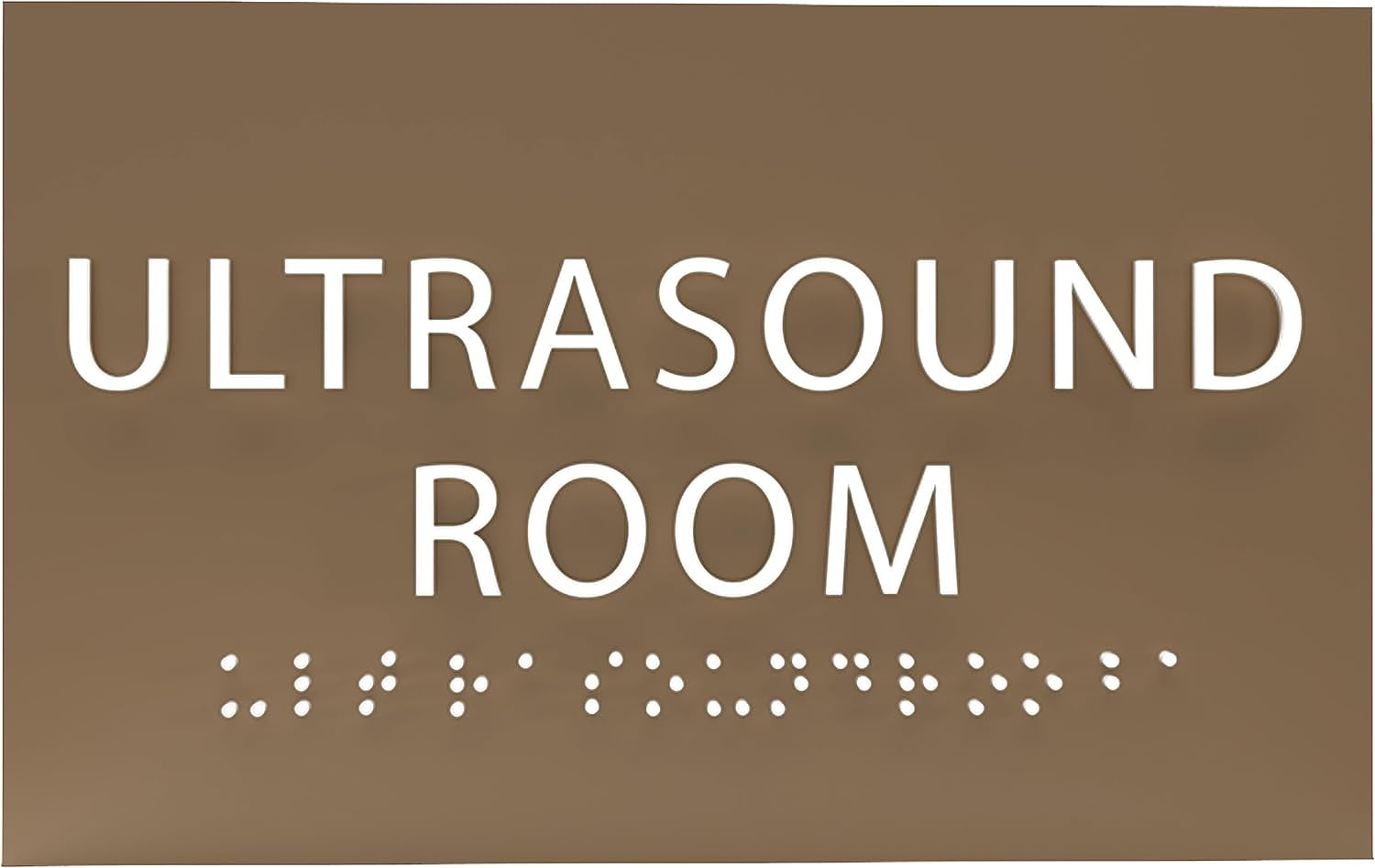 ADA CENTRAL SIGNS - 6" X4" Ultrasound Room Sign - Tactile Graphics ...