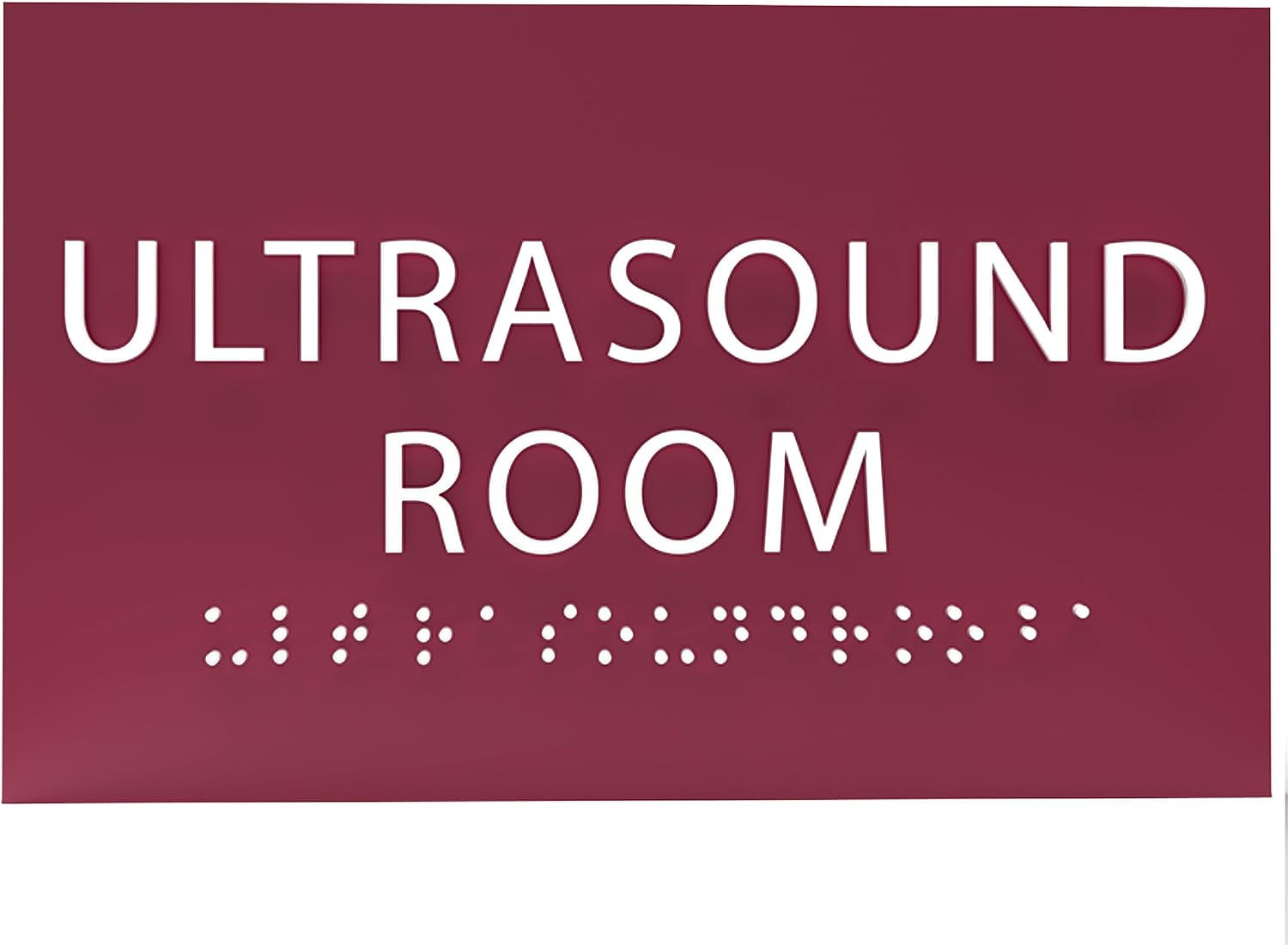 ADA CENTRAL SIGNS - 6" X4" Ultrasound Room Sign - Tactile Graphics ...