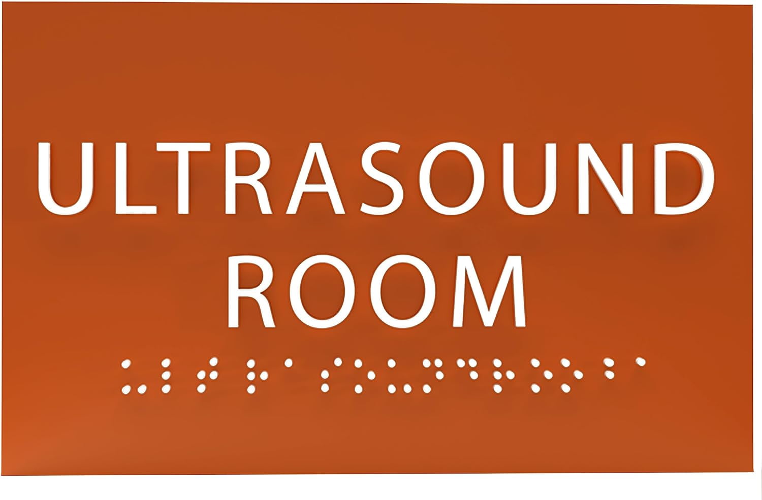 ADA CENTRAL SIGNS - 6" X4" Ultrasound Room Sign - Tactile Graphics ...