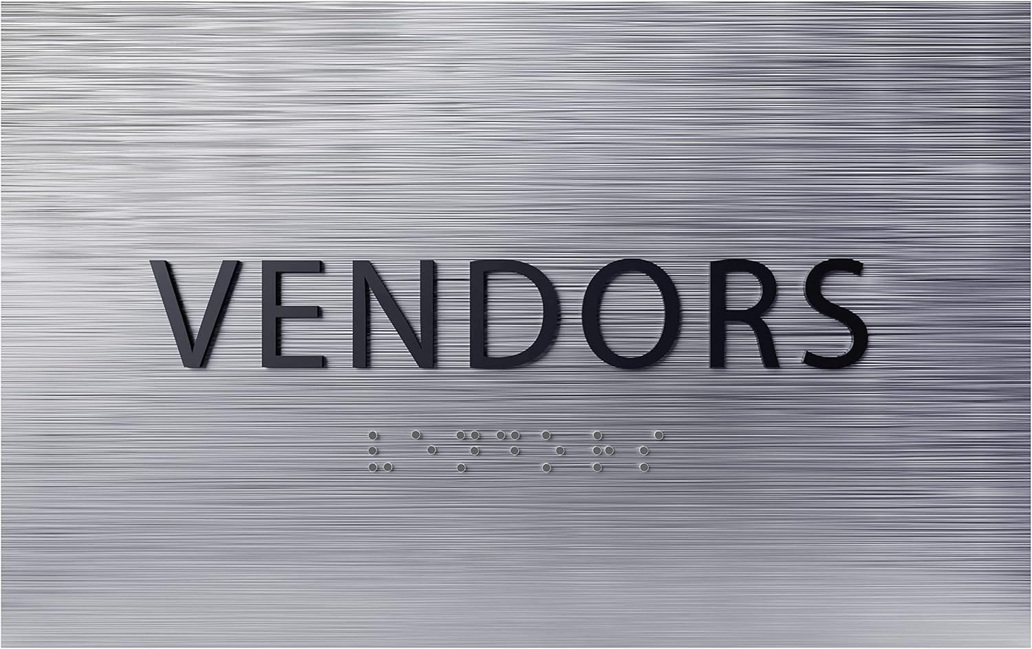 ADA CENTRAL SIGNS - 6" X4" Vendors Sign - Tactile Graphics Grade 2 ...