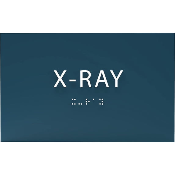 ADA CENTRAL SIGNS - 6" X4" X-Ray Sign - Tactile Graphics Grade 2 ...