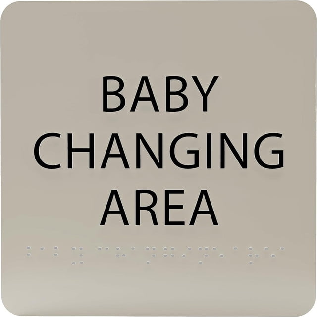 ADA CENTRAL SIGNS - 6" X6" Baby Changing Area Sign - ADA Compliant ...
