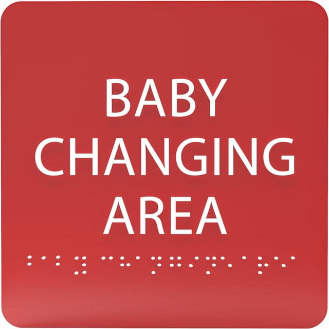 ADA CENTRAL SIGNS - 6" X6" Baby Changing Area Sign - ADA Compliant ...