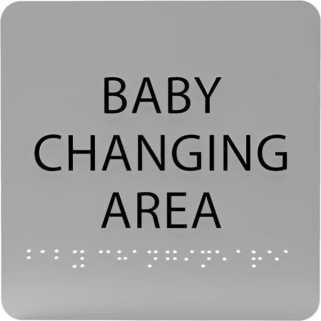 ADA CENTRAL SIGNS - 6" X6" Baby Changing Area Sign - ADA Compliant ...