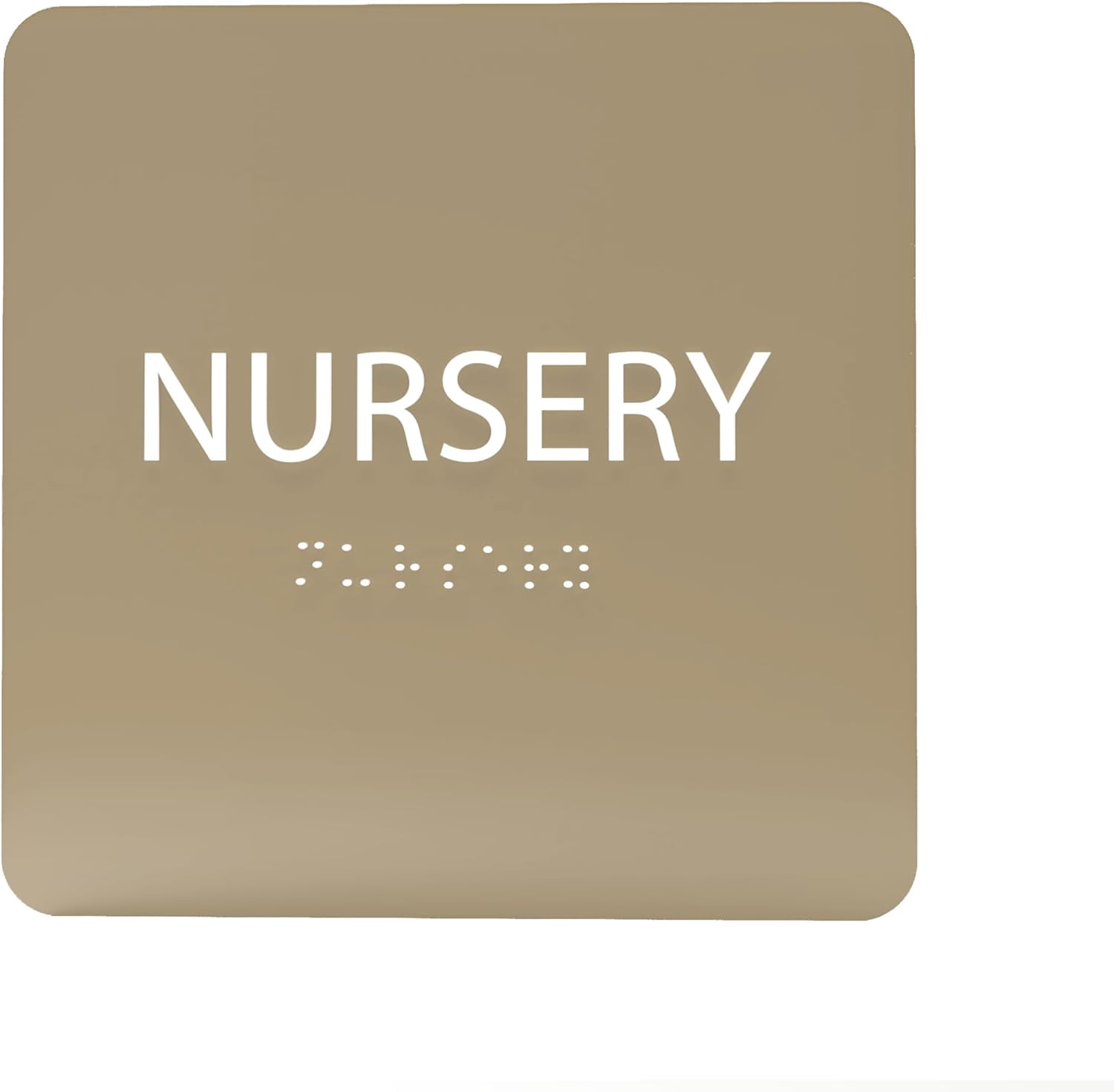 ADA CENTRAL SIGNS - 6" X6" Baby Nursery Sign - ADA Compliant Tactile ...