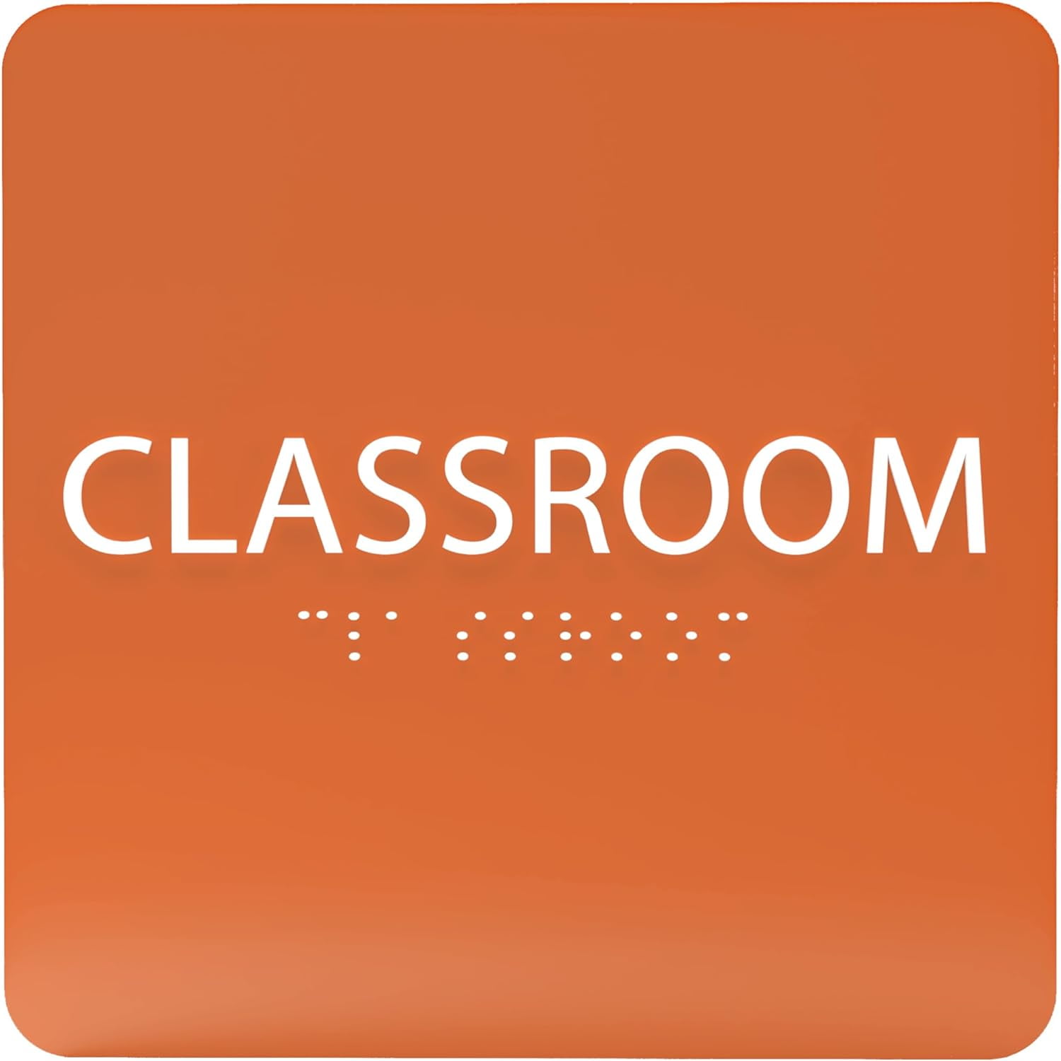 ADA CENTRAL SIGNS - 6" X6" Classroom Sign - ADA Compliant Tactile ...