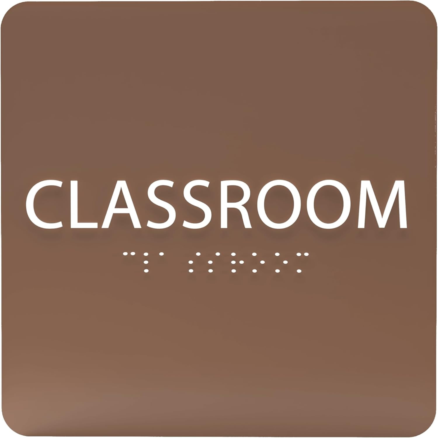 ADA CENTRAL SIGNS - 6" X6" Classroom Sign - ADA Compliant Tactile ...