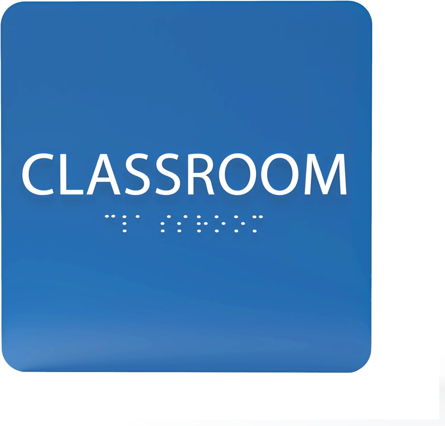 ADA CENTRAL SIGNS - 6" X6" Classroom Sign - ADA Compliant Tactile ...