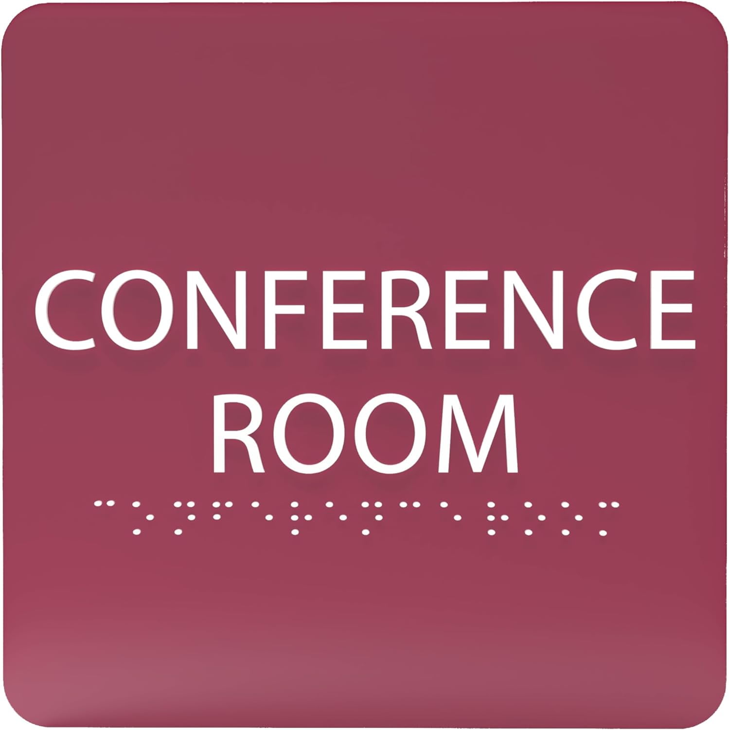 ADA CENTRAL SIGNS - 6" X6" Conference Room Sign- ADA Compliant Tactile ...