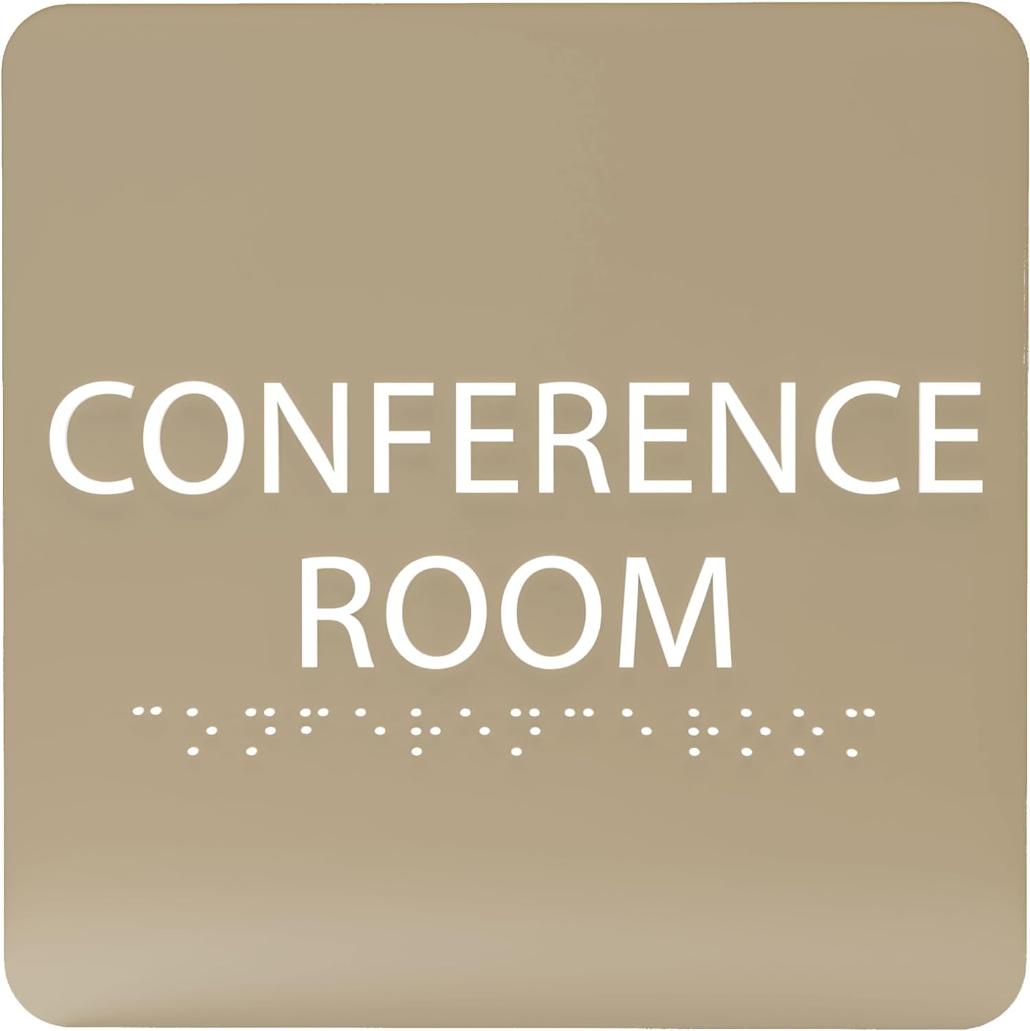 ADA CENTRAL SIGNS - 6" X6" Conference Room Sign- ADA Compliant Tactile ...