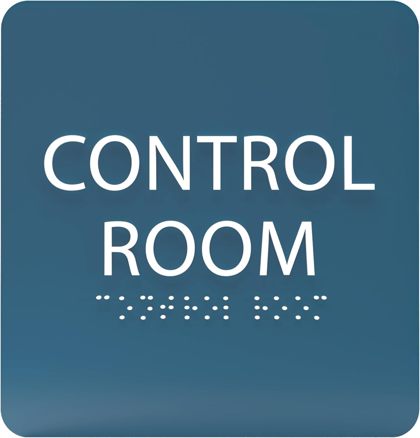 ADA CENTRAL SIGNS - 6" X6" Control Room Sign - ADA Compliant Tactile ...