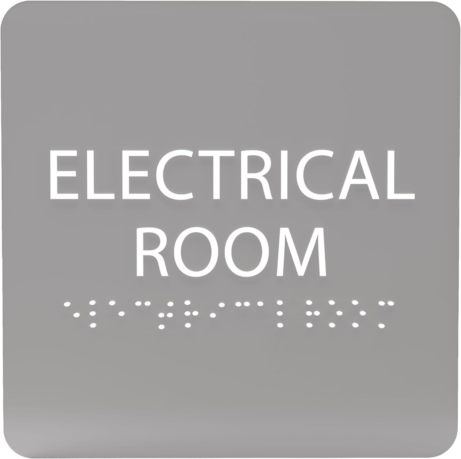 ADA CENTRAL SIGNS - 6" X6" Electrical Room Sign - ADA Compliant Tactile ...