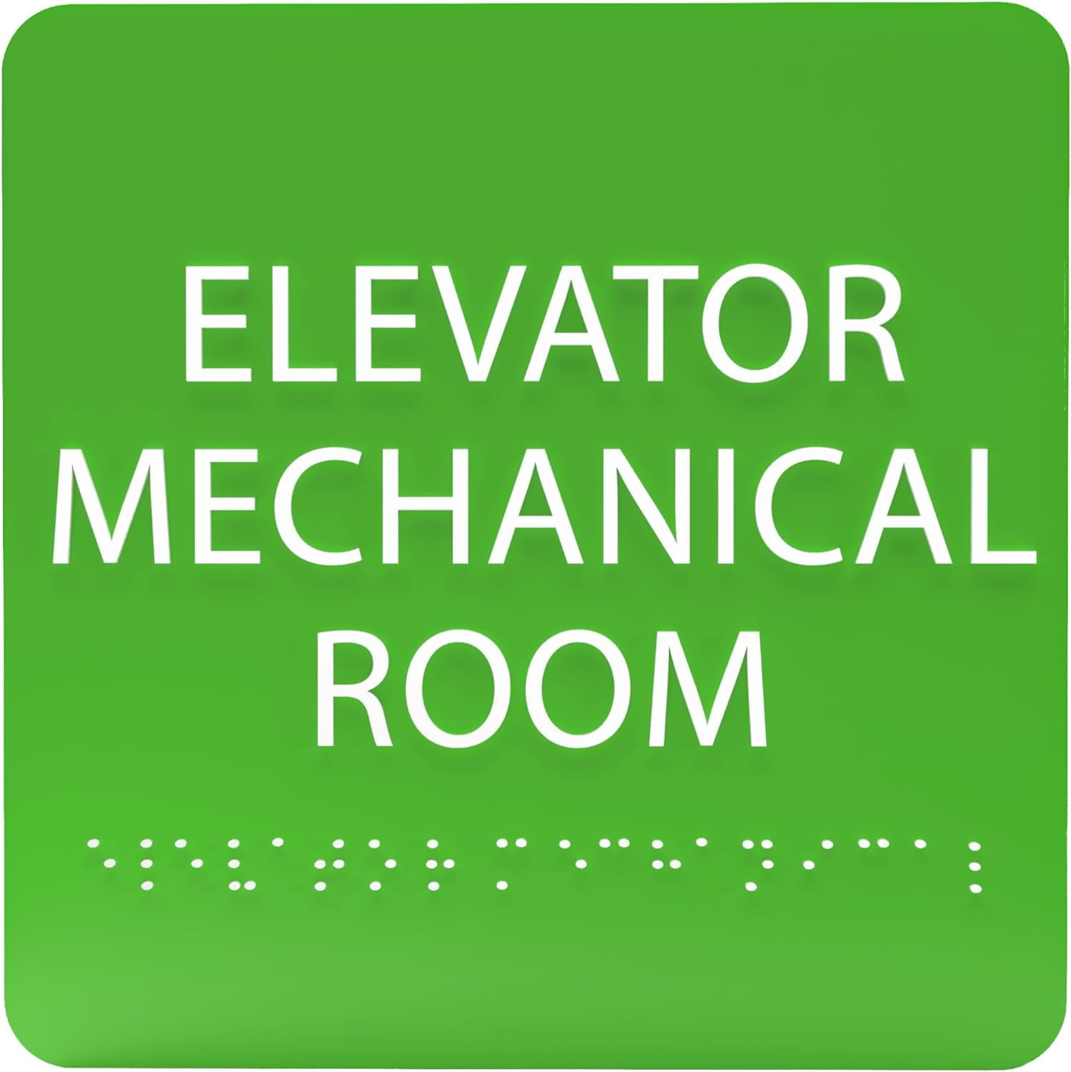 ADA CENTRAL SIGNS - 6" X6" Elevator Mechanical Room Sign- ADA Compliant ...