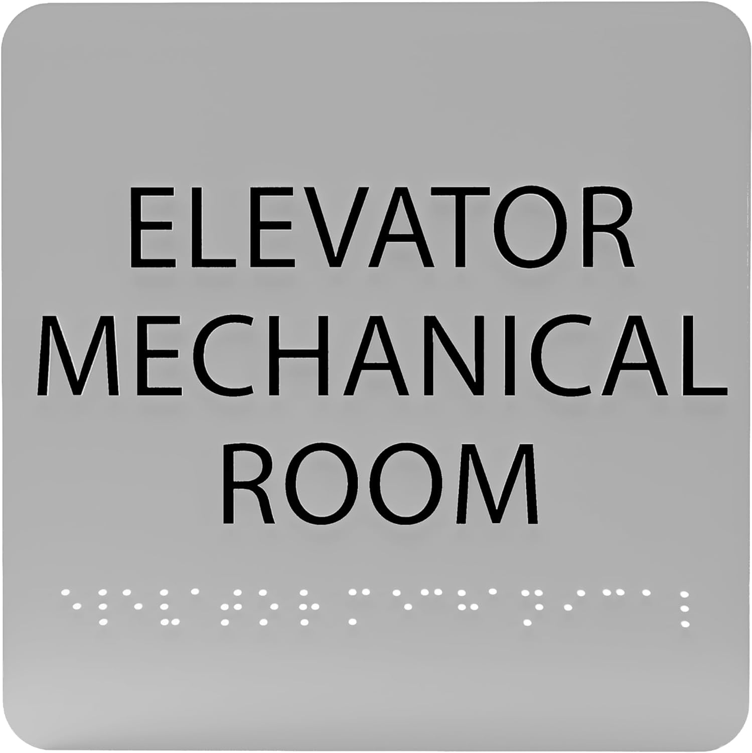 ADA CENTRAL SIGNS - 6" X6" Elevator Mechanical Room Sign- ADA Compliant ...