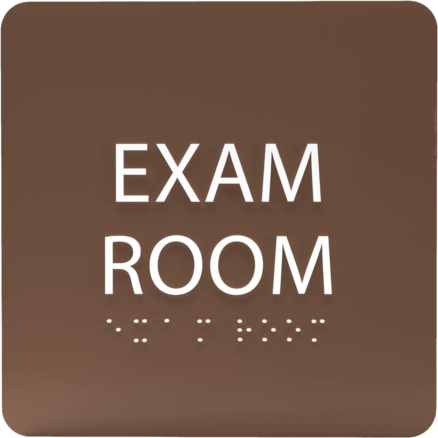 ADA CENTRAL SIGNS - 6" X6" Exam Room 6 Sign - ADA Compliant Tactile ...