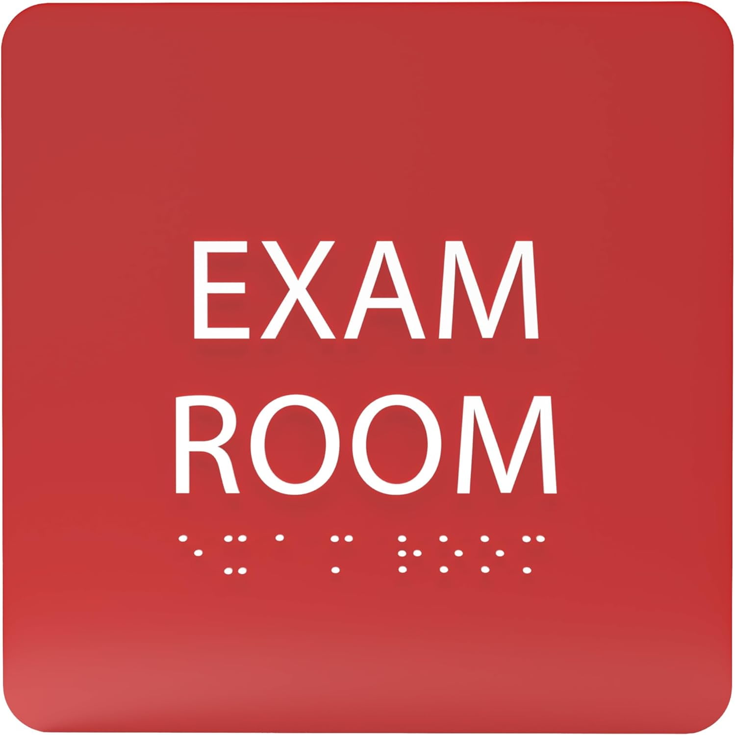 ADA CENTRAL SIGNS - 6" X6" Exam Room 6 Sign - ADA Compliant Tactile ...