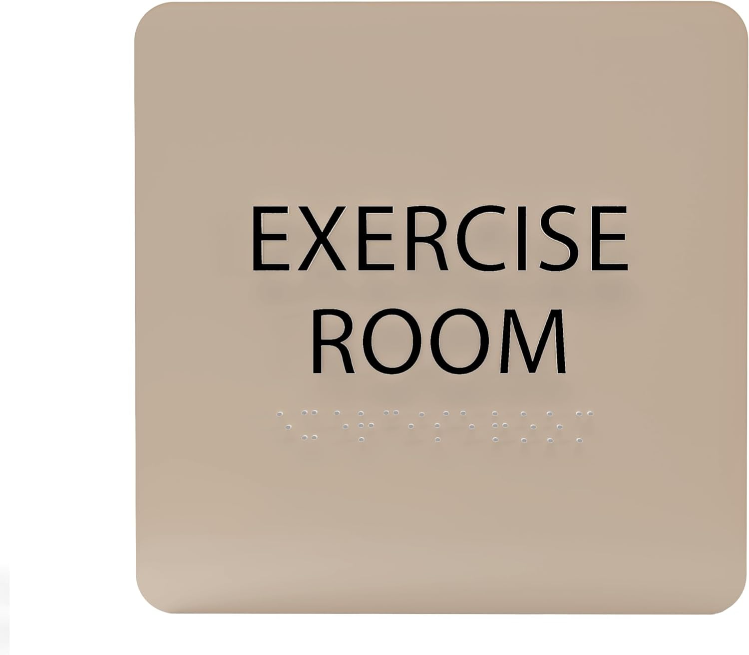 ADA CENTRAL SIGNS - 6" X6" Exercise Room Sign - ADA Compliant Tactile ...