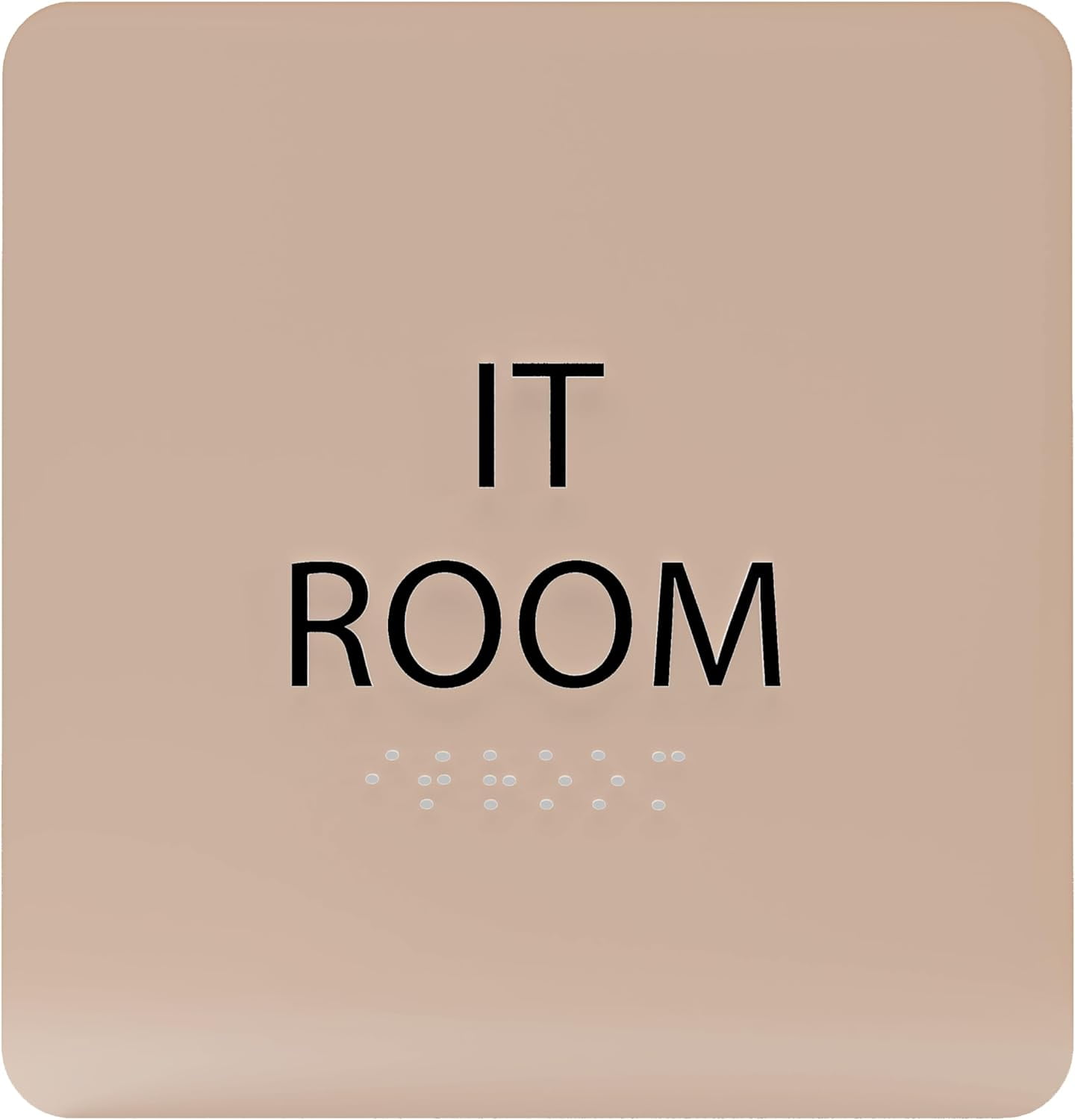 ADA CENTRAL SIGNS - 6" X6" IT Room Sign - ADA Compliant Tactile ...