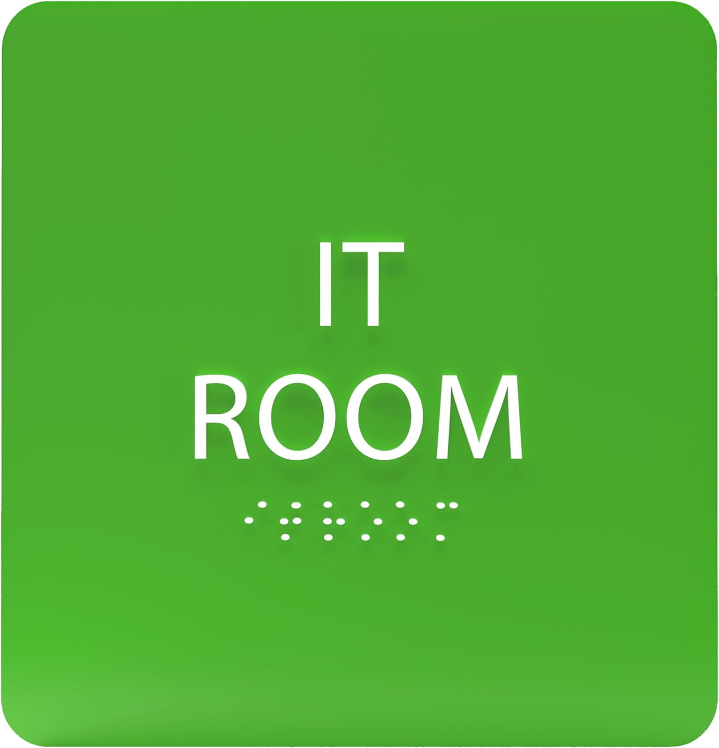 ADA CENTRAL SIGNS - 6" X6" IT Room Sign - ADA Compliant Tactile ...