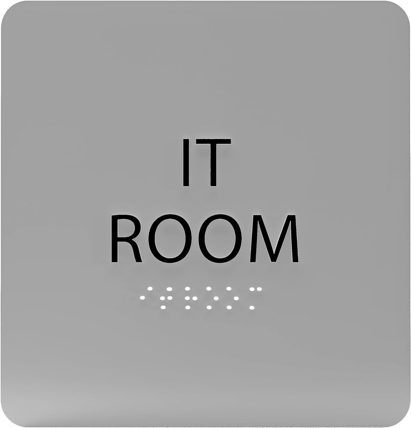 ADA CENTRAL SIGNS - 6" X6" IT Room Sign - ADA Compliant Tactile ...