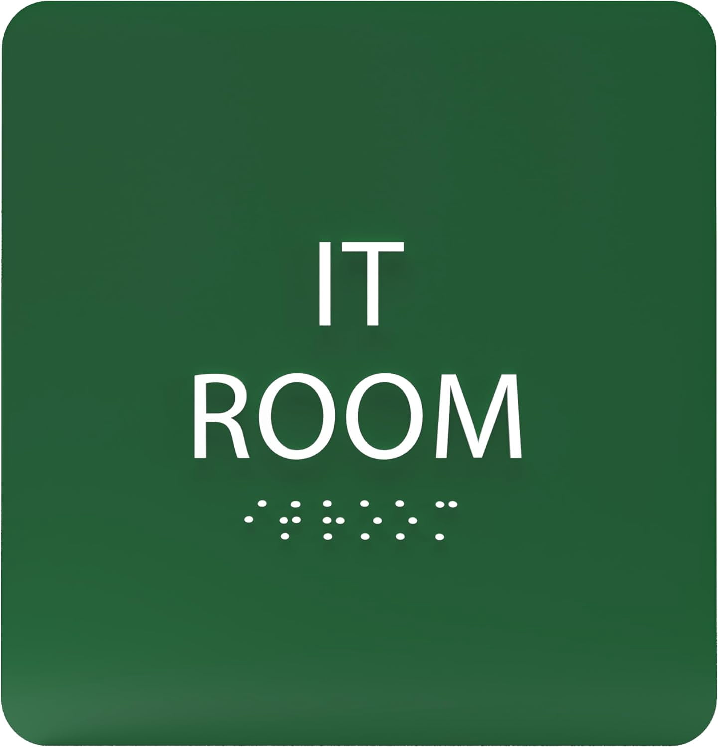 ADA CENTRAL SIGNS - 6" X6" IT Room Sign - ADA Compliant Tactile ...