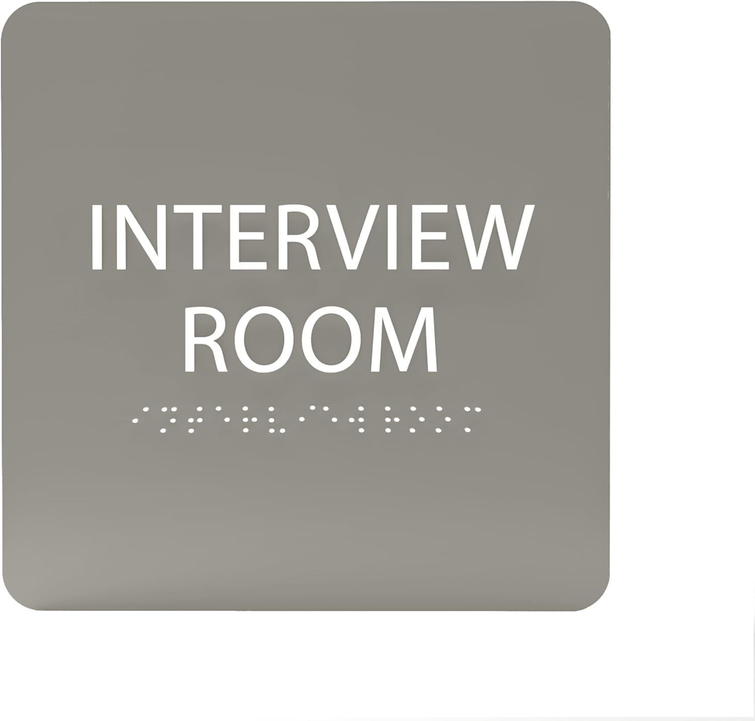 ADA CENTRAL SIGNS - 6" X6" Interview Room Sign - ADA Compliant Tactile ...