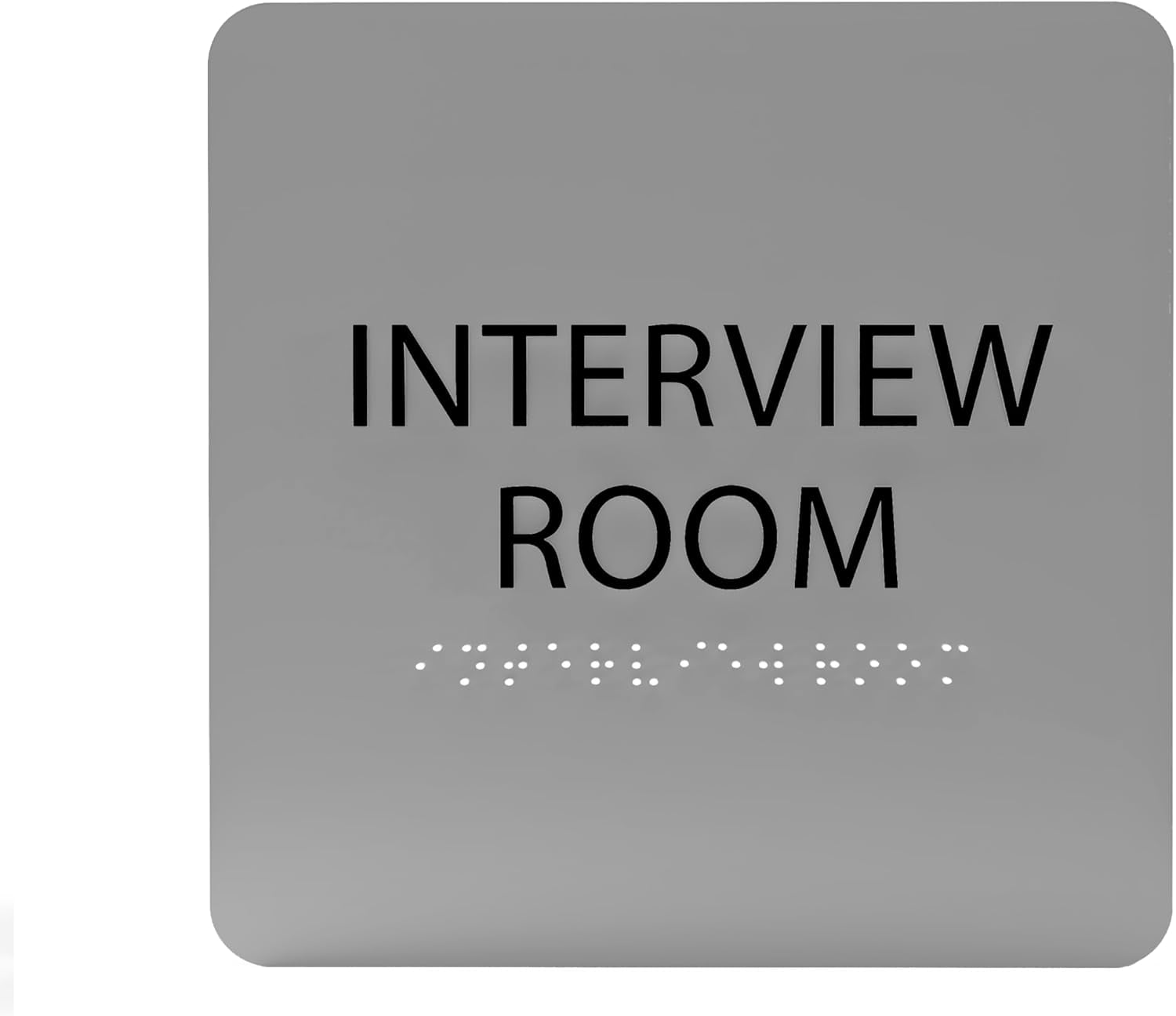 ADA CENTRAL SIGNS - 6" X6" Interview Room Sign - ADA Compliant Tactile ...