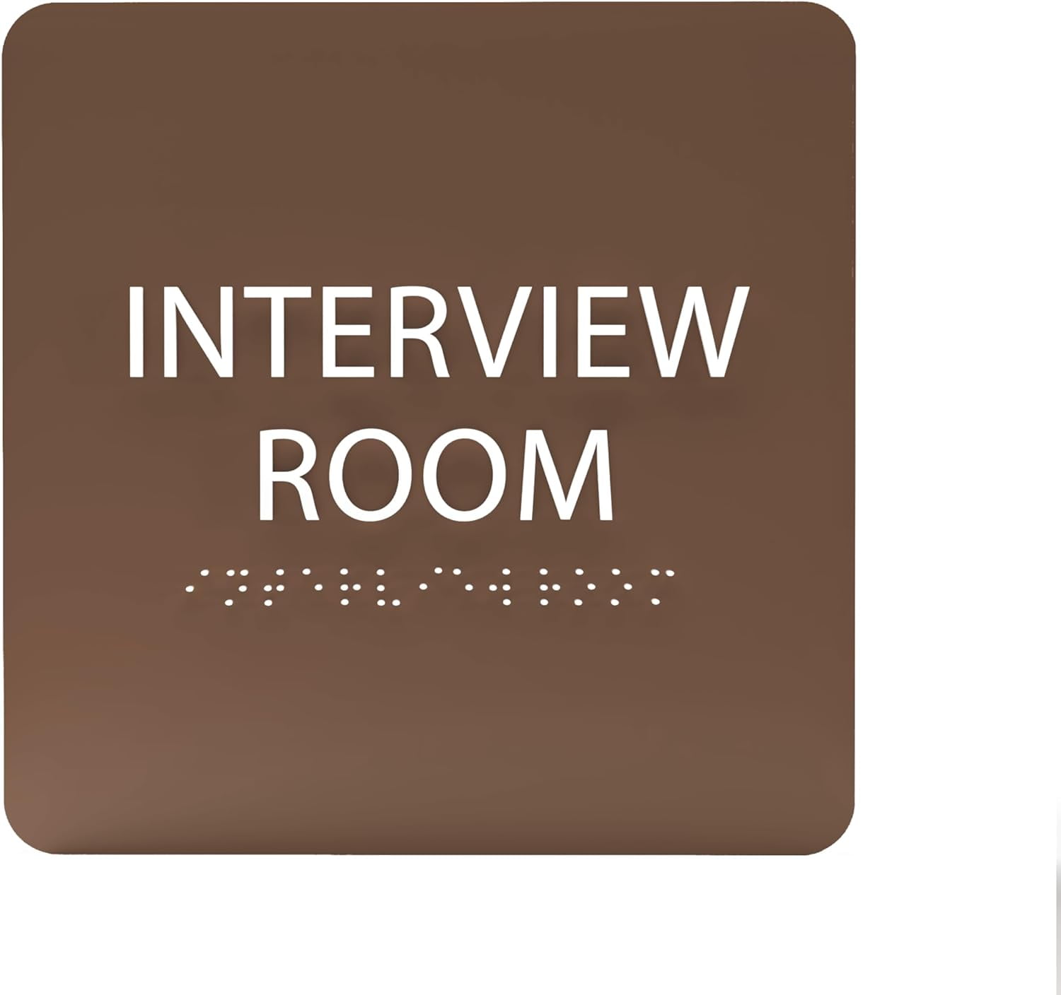 ADA CENTRAL SIGNS - 6" X6" Interview Room Sign - ADA Compliant Tactile ...