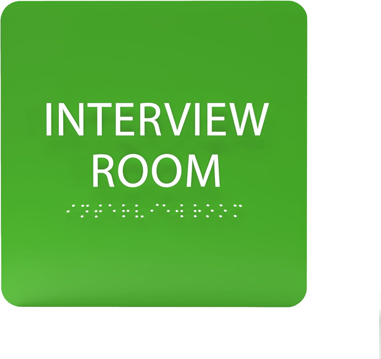 ADA CENTRAL SIGNS - 6" X6" Interview Room Sign - ADA Compliant Tactile ...
